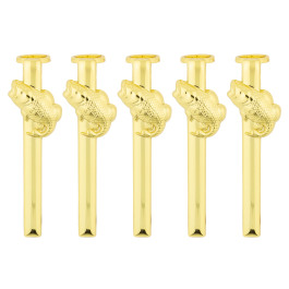Slimline pen clips bass gold - five-pack