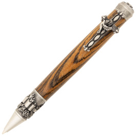Amazing Grace ballpoint pen kit by Woodturningz - antique pewter