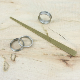 Ring separation tool for two-piece ring cores