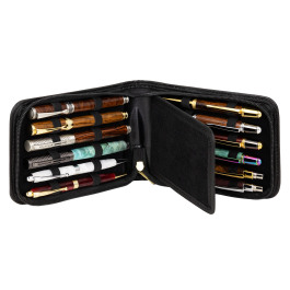 Leatherette pen portfolio - 12 pens