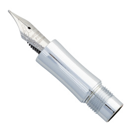 Fountain pen assembly for Wilfred rollerball pen kit - chrome