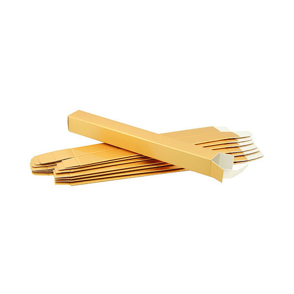 Gold cardboard boxes 10 pack