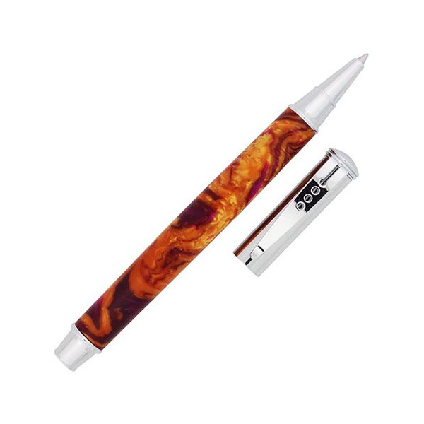 Snap Cap rollerball pen kit chrome